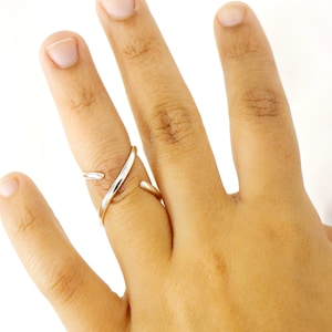 Mallet Splint Ring • Mallet Finger Ring • Silver Mallet Finger Splint ...