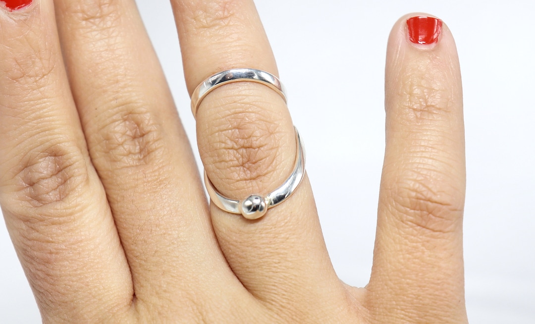 Silverswanb Ring Splint • Sterling Silver Swan Neck Splint for PIP or ...