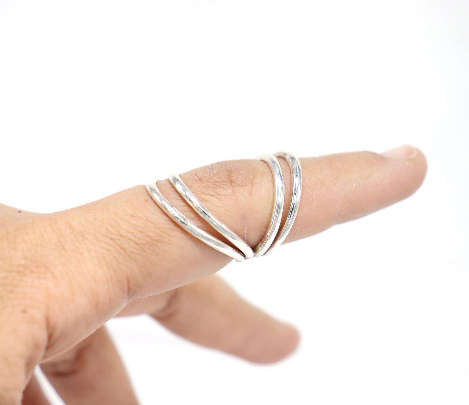 Sterling Silver Swan Neck Splint Ring for PIP DIP Joint - Arthritis Aid ...