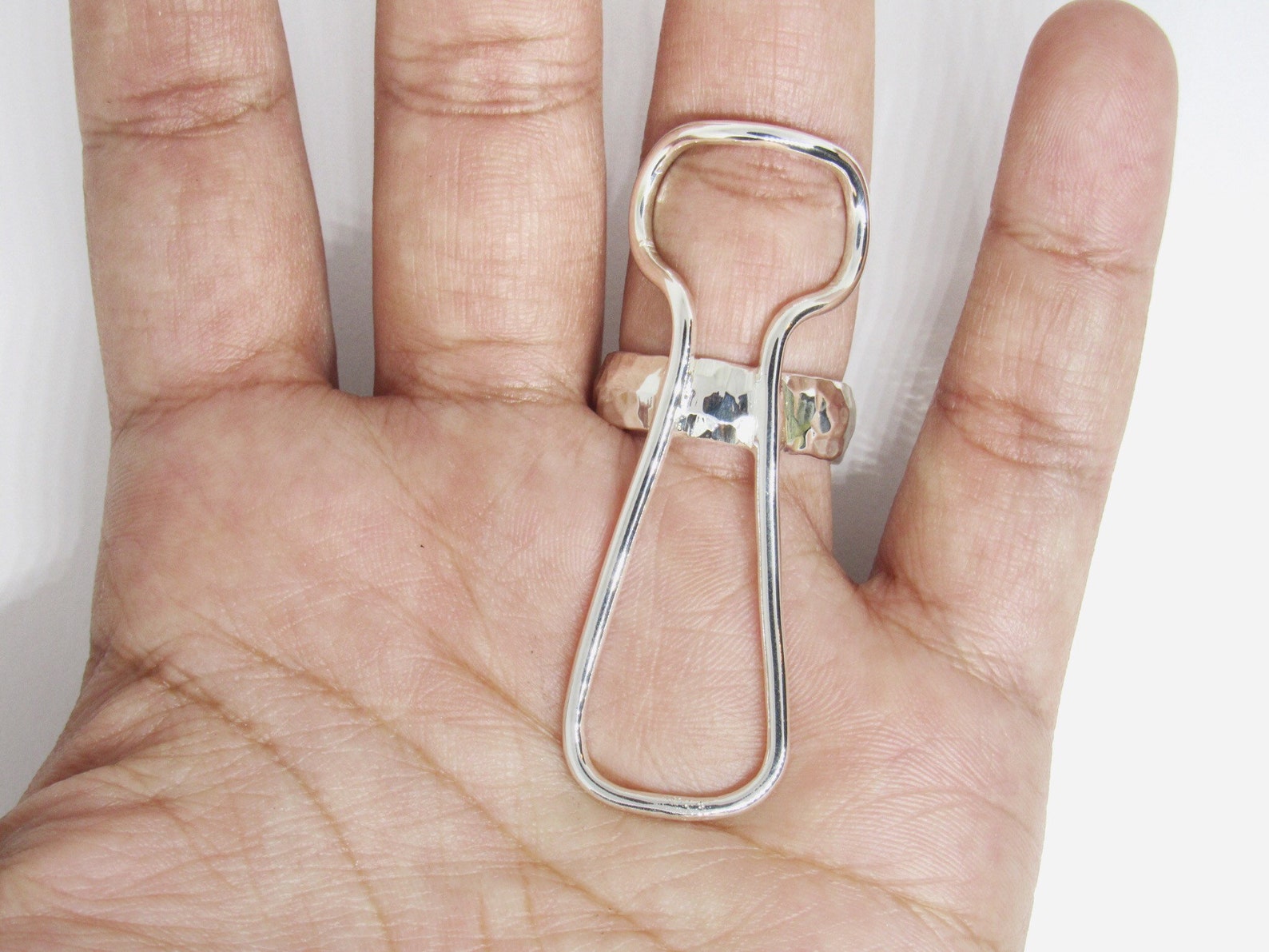 Handmade Sterling Silver Trigger Splint Ring - Etsy