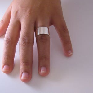 Large Sterling Silver Ring • 11 Mm Band Ring • Personalized Ring • Mens ...