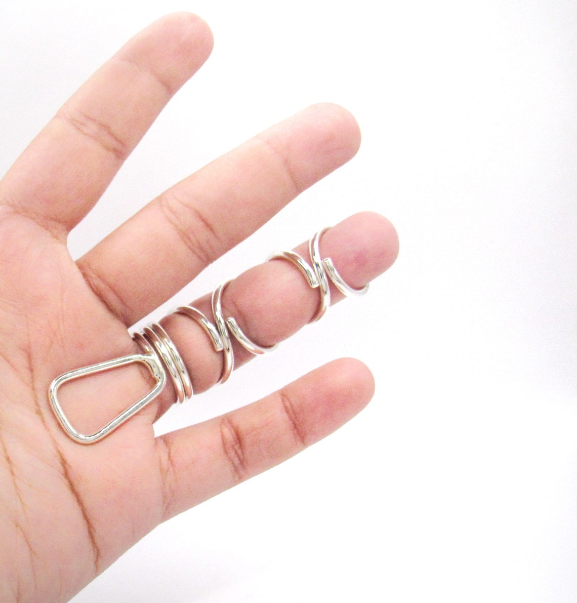 Attached Adjustable Silver Splint Rings DIP PIP and MCP - Etsy