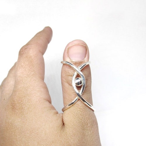 Buddy Splint Silver Ring - Etsy
