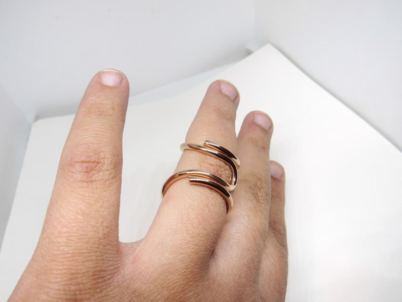14k Rose Gold Fill Splint Ring: Mallet Finger Support - Etsy
