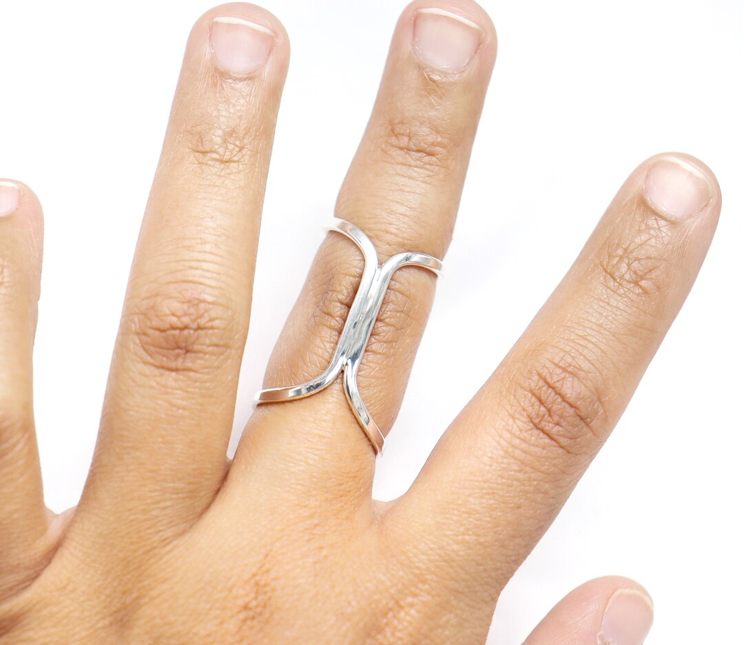 Handmade Sterling Silver Finger Splint Ring: Trigger Finger Support - Etsy