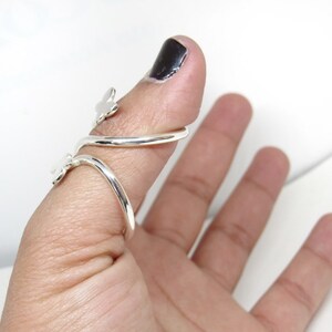 Butterfly Mallet Finger Ring • Trigger Finger Splint Ring • Sterling ...