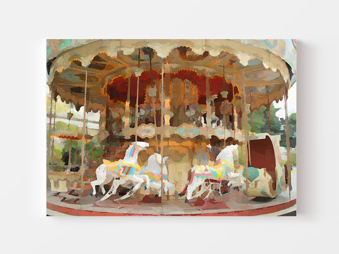 Paris Carousel III Original Artwork of Historic Paris French Art ...