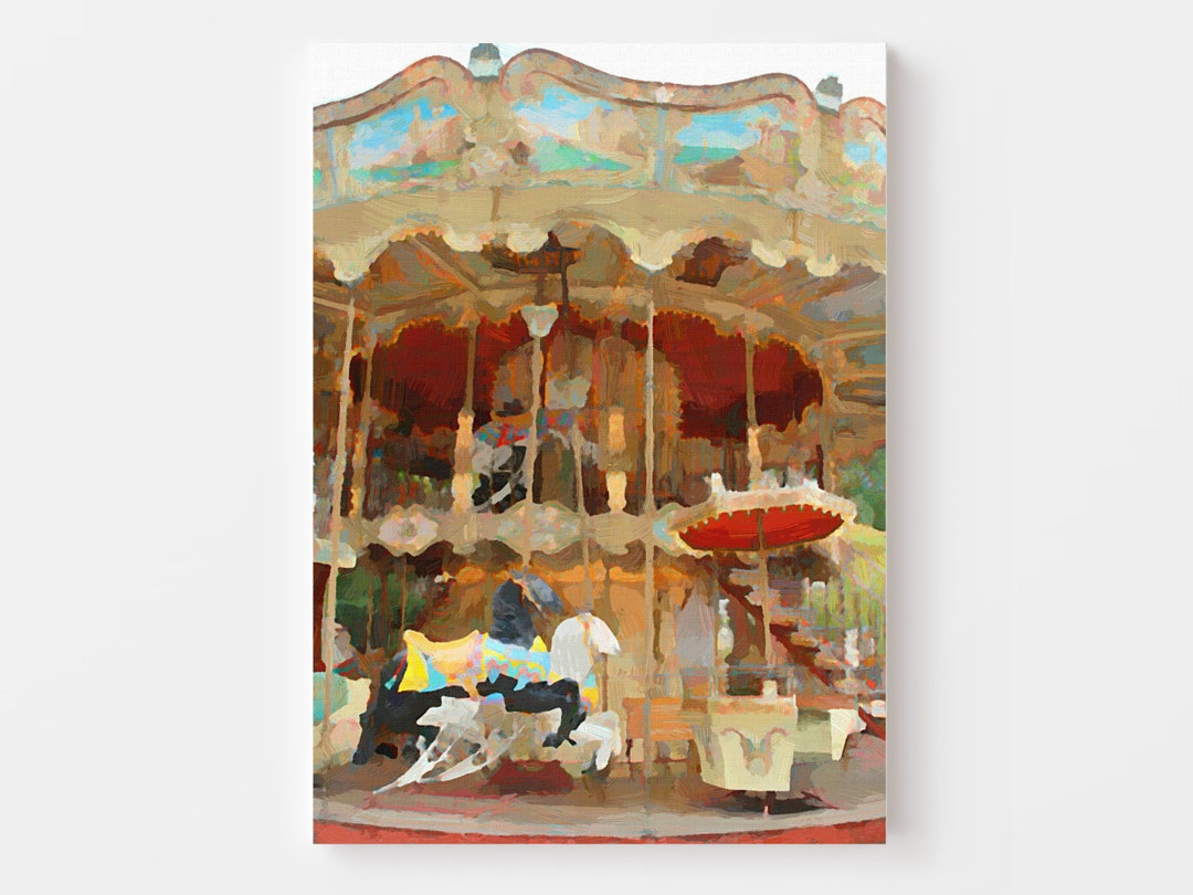 Paris Carousel I Original Artwork of Paris City Scene French Art ...