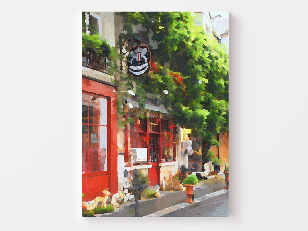 Paris in Red Original Artwork of Historic Paris French Art Colorful ...