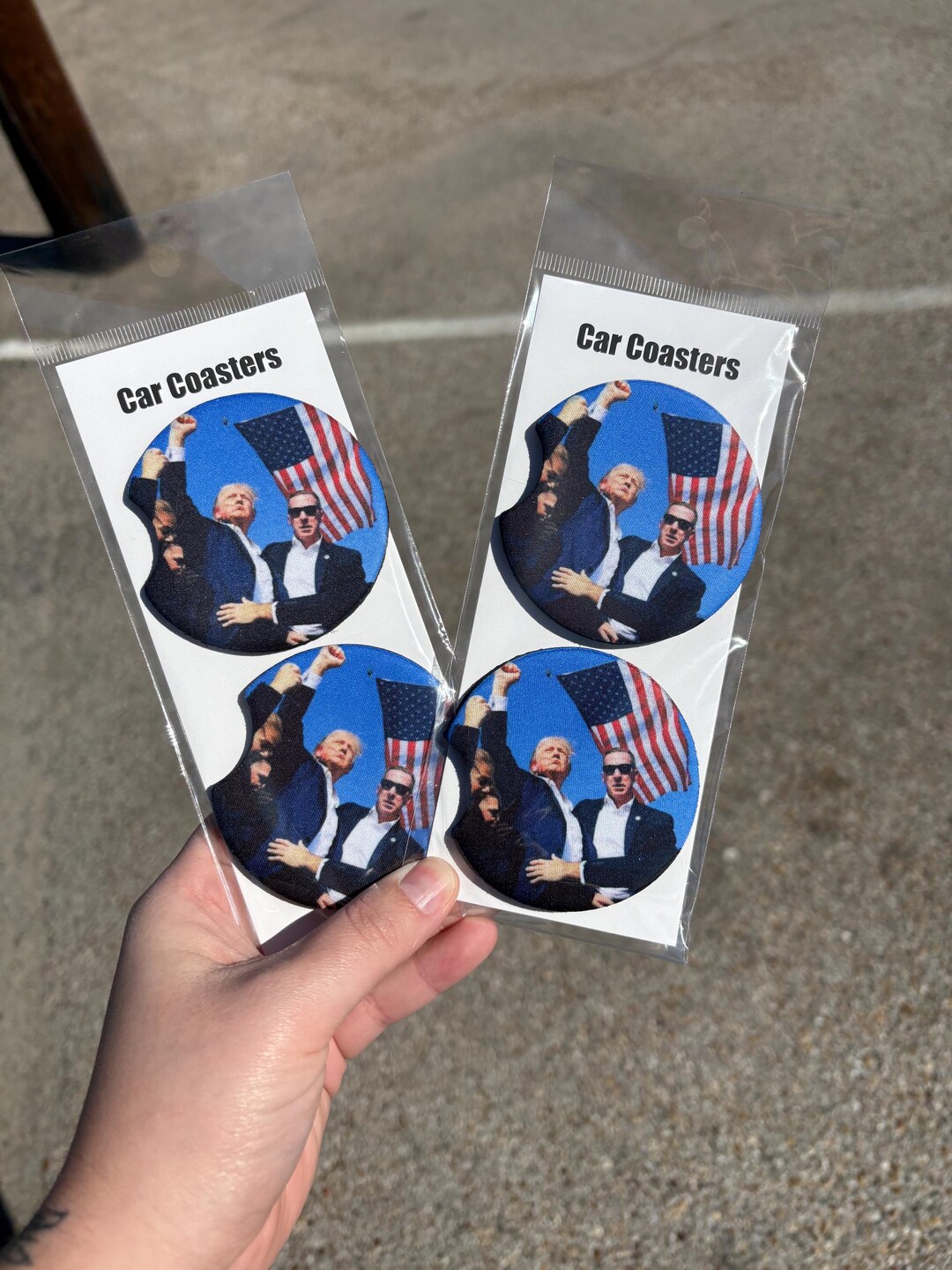 Trump Car Coasters/ Cute, Custom - Etsy