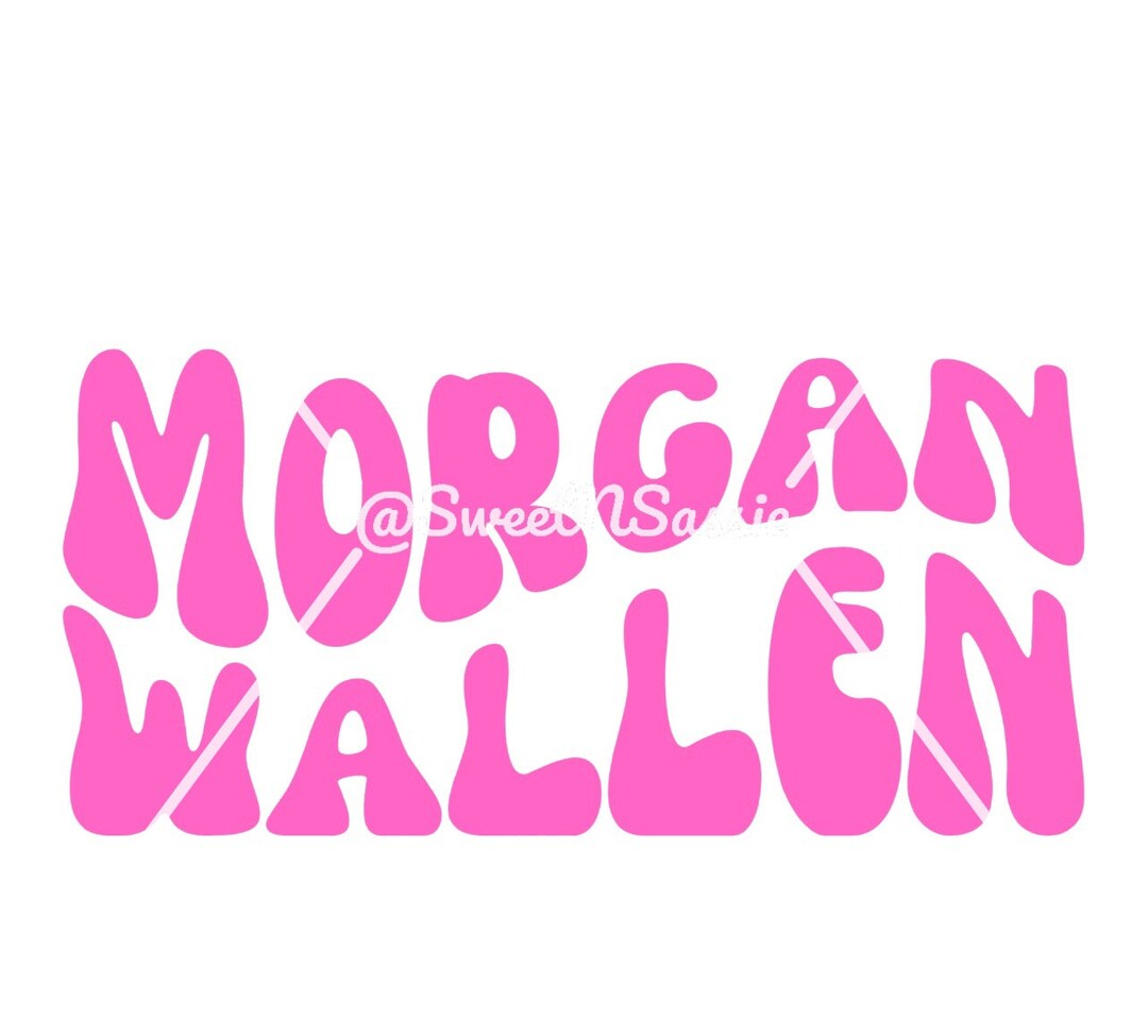 Pink Wavy Wallen Png File - Etsy