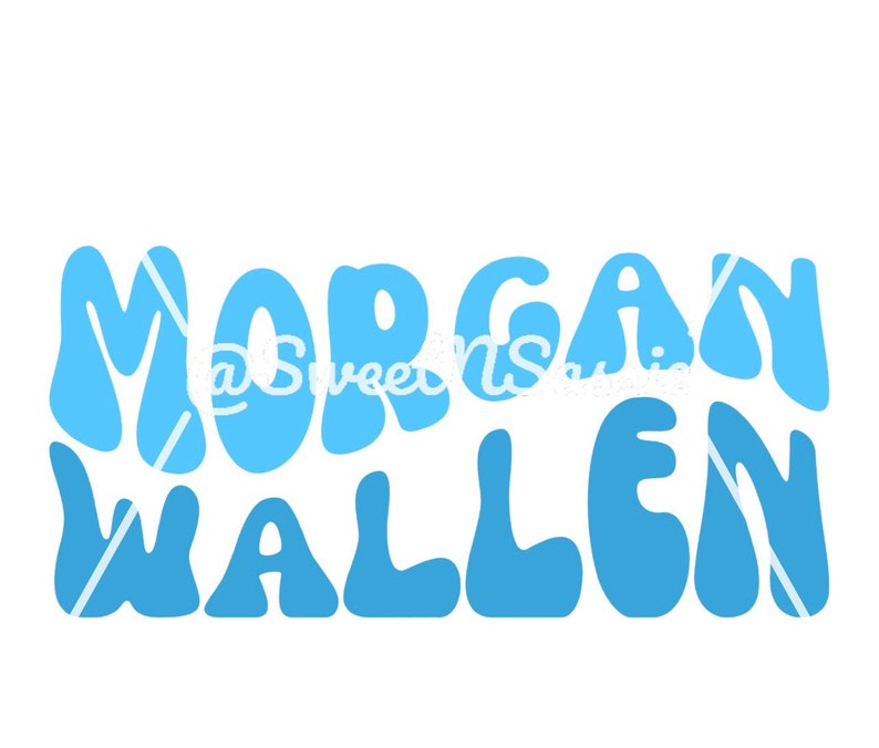 Blues Wavy Wallen Png File - Etsy