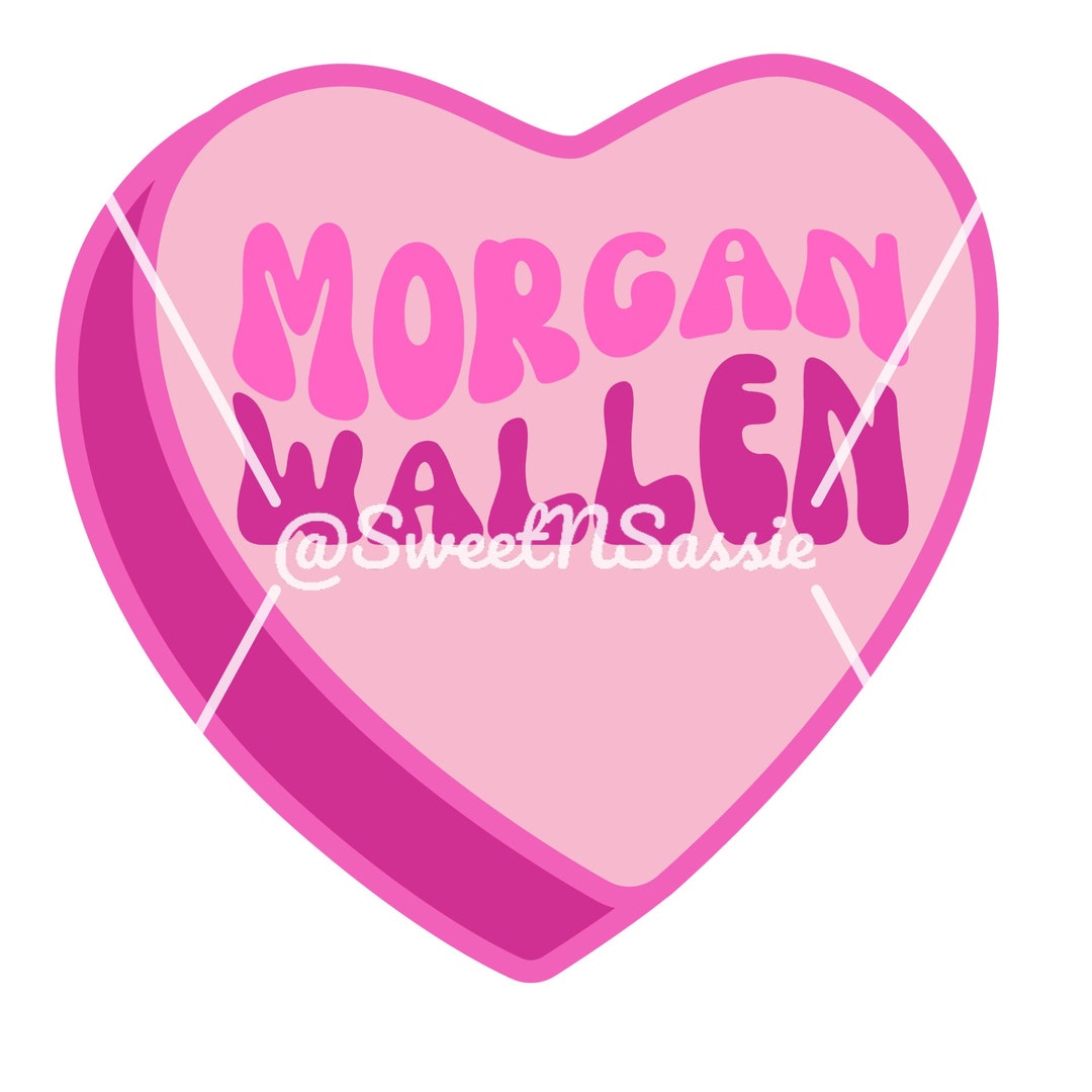 Pink Wallen Valentines Heart Png File - Etsy