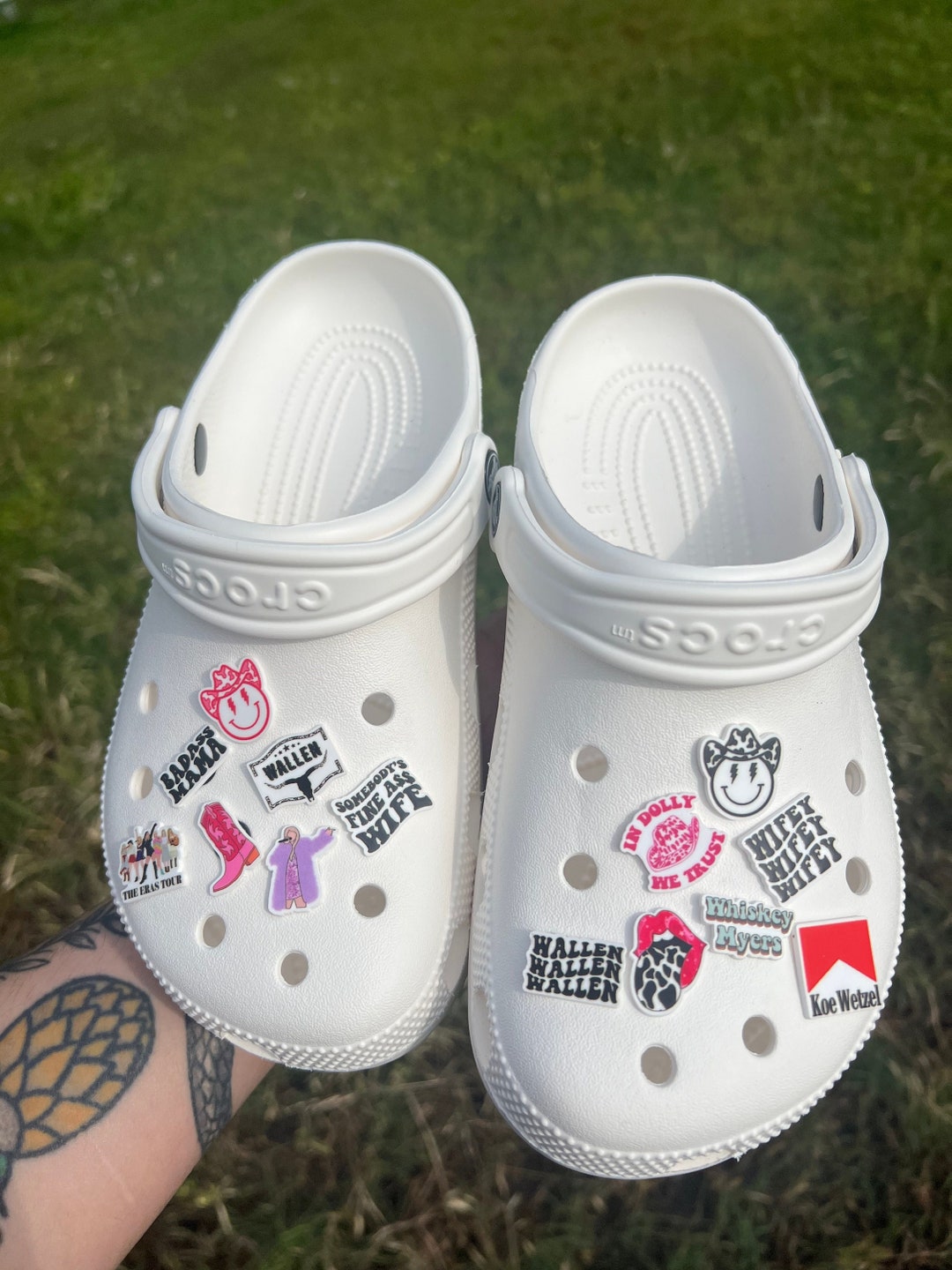 1 Acrylic Croc Charm/ Pick Your Design - Etsy