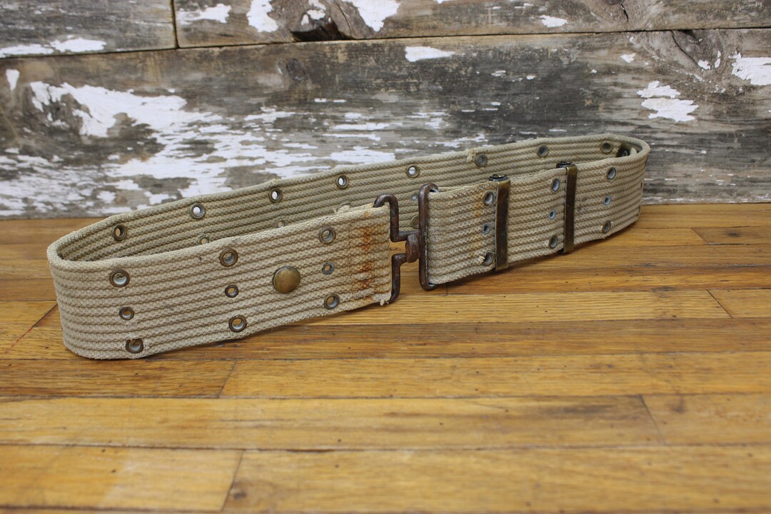 WW2 Vintage US Military Web Belt Khaki Pistol Belt 1930s/1940s - Etsy