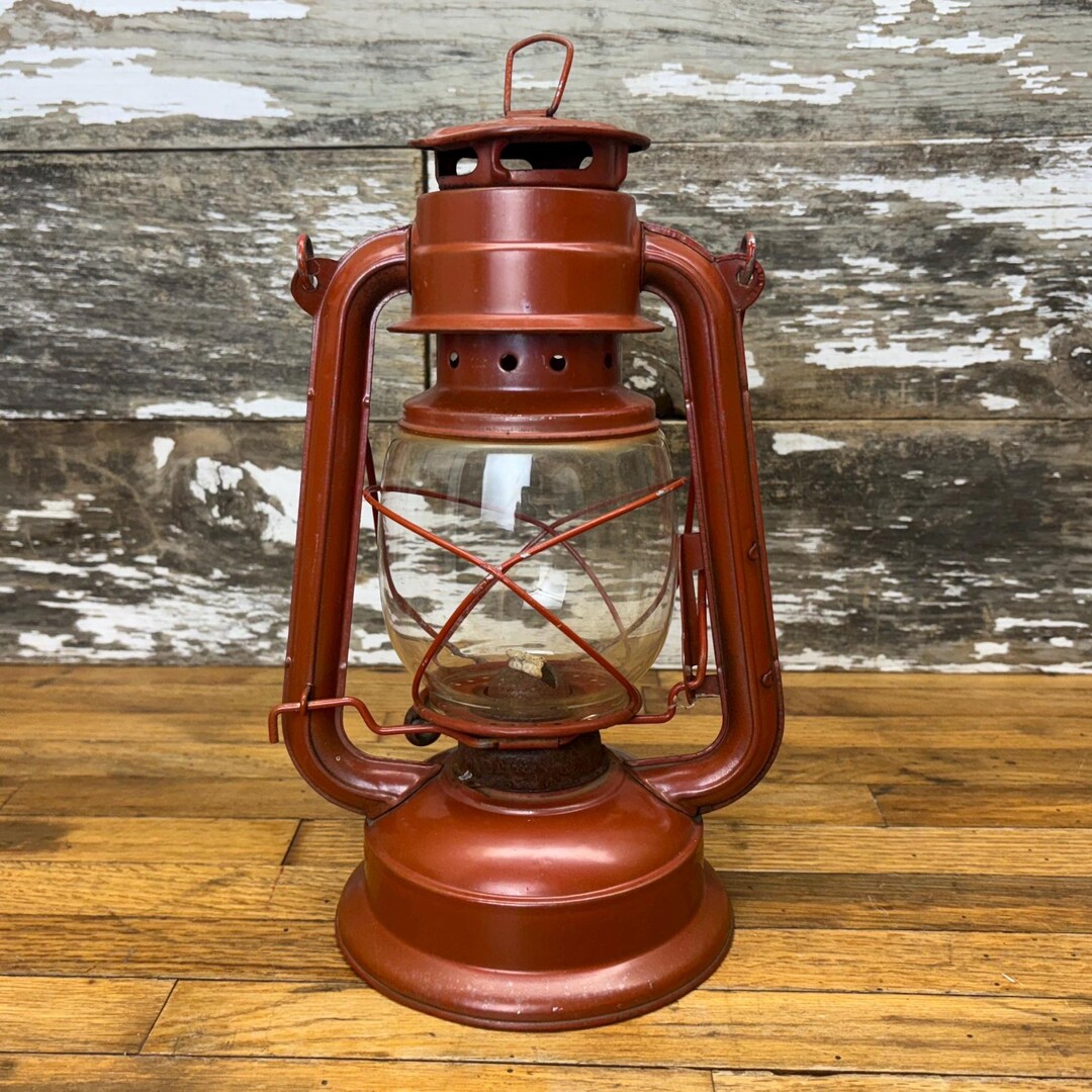 Vintage Rustic Red Barn Lantern - Etsy