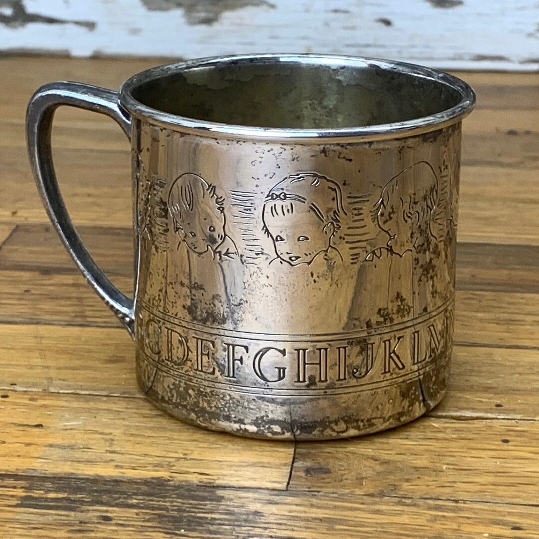 Vintage Oneida Silversmith Child’s Cup - Small Silver Plates Mug ...