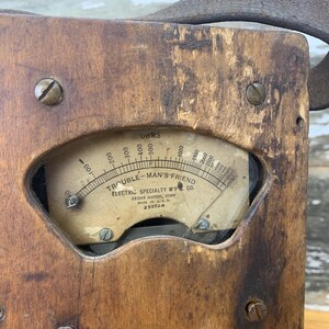 Antique Wooden Ohm Meter - Trouble Man’s Friend Electric Specialty Mfg ...
