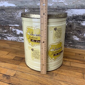 Vintage Schwans Ice Cream Tin Large 2 Gallon Tin With Lid Retro Chic ...