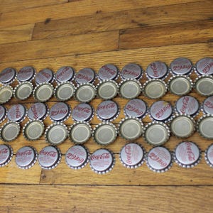 Vintage Unpressed Silver Coca Cola Caps - Unused Coke Caps - Vintage ...