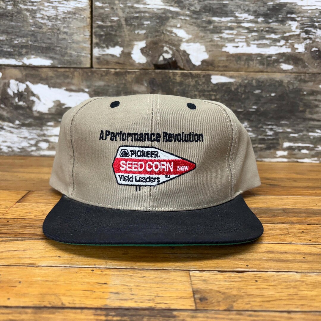 Vintage Pioneer Seed Corn Snap Back Trucker Hat - A Performance ...