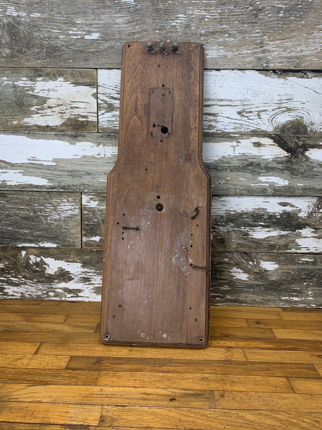 Antique Crank Wall Phone Back Board - Wood Telephone Box - Crank ...