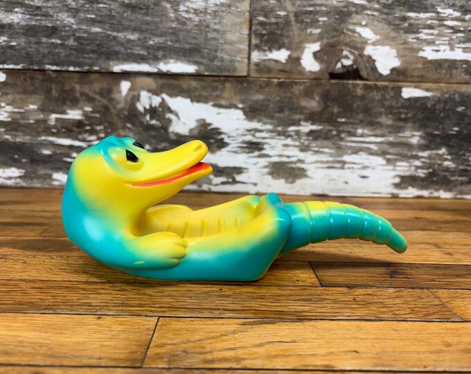 Vintage Gaylord Gator Floating Rubber Soap Dish Bath Toy - Avon Bath ...