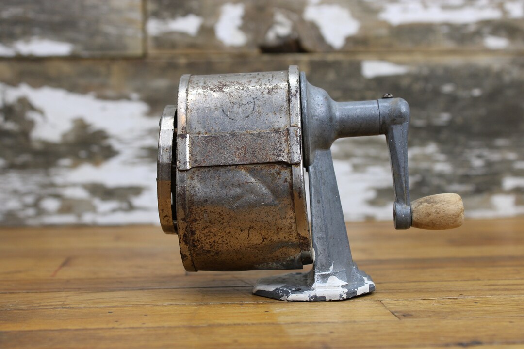 Vintage Manual Pencil Sharpener, Giant Brand With Octagonal Base - Etsy