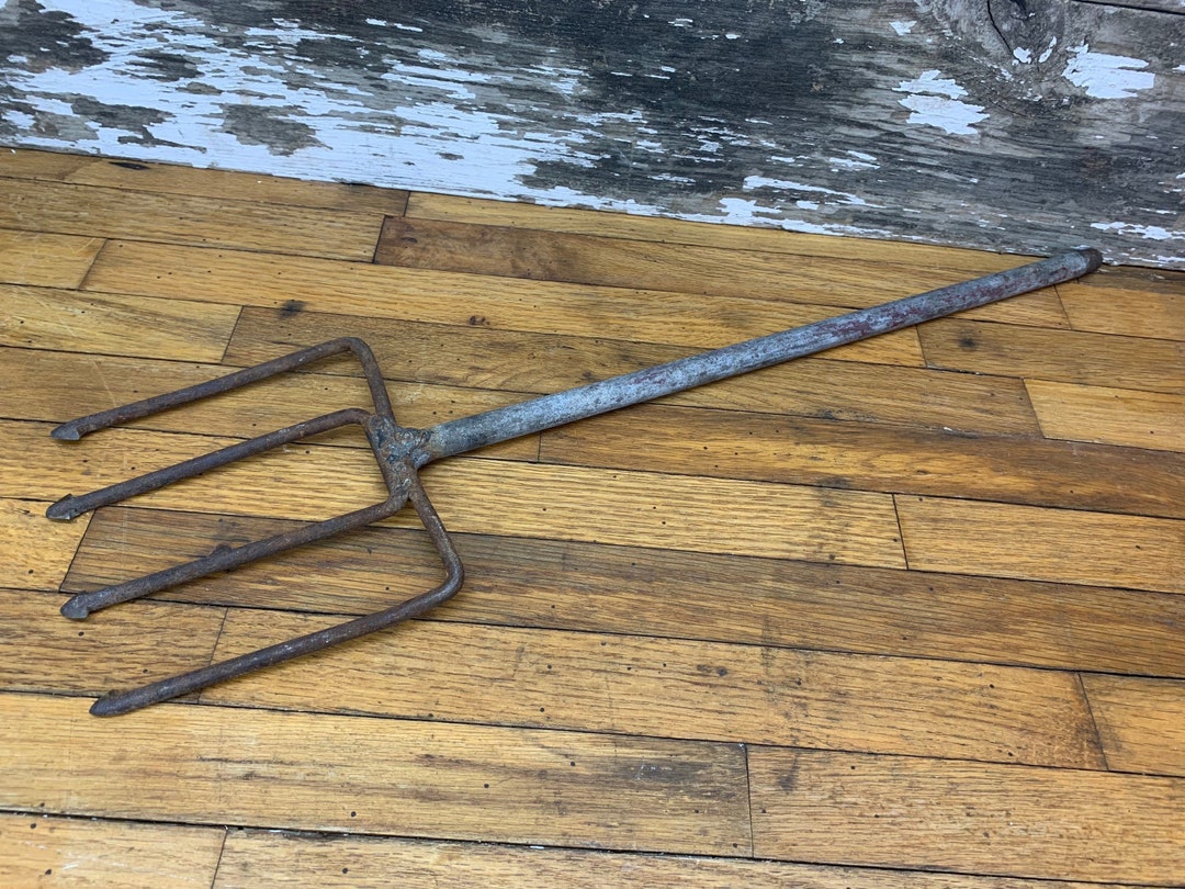 Antique Homemade Frog Gigging Spear 5 Tine Trident Fish Spear - Etsy