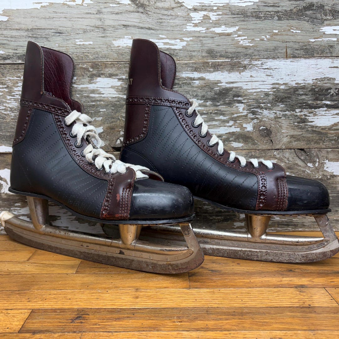 Vintage Ice Hockey Skates - Wildcat Size 11 1/3 National Pro Model Ice ...