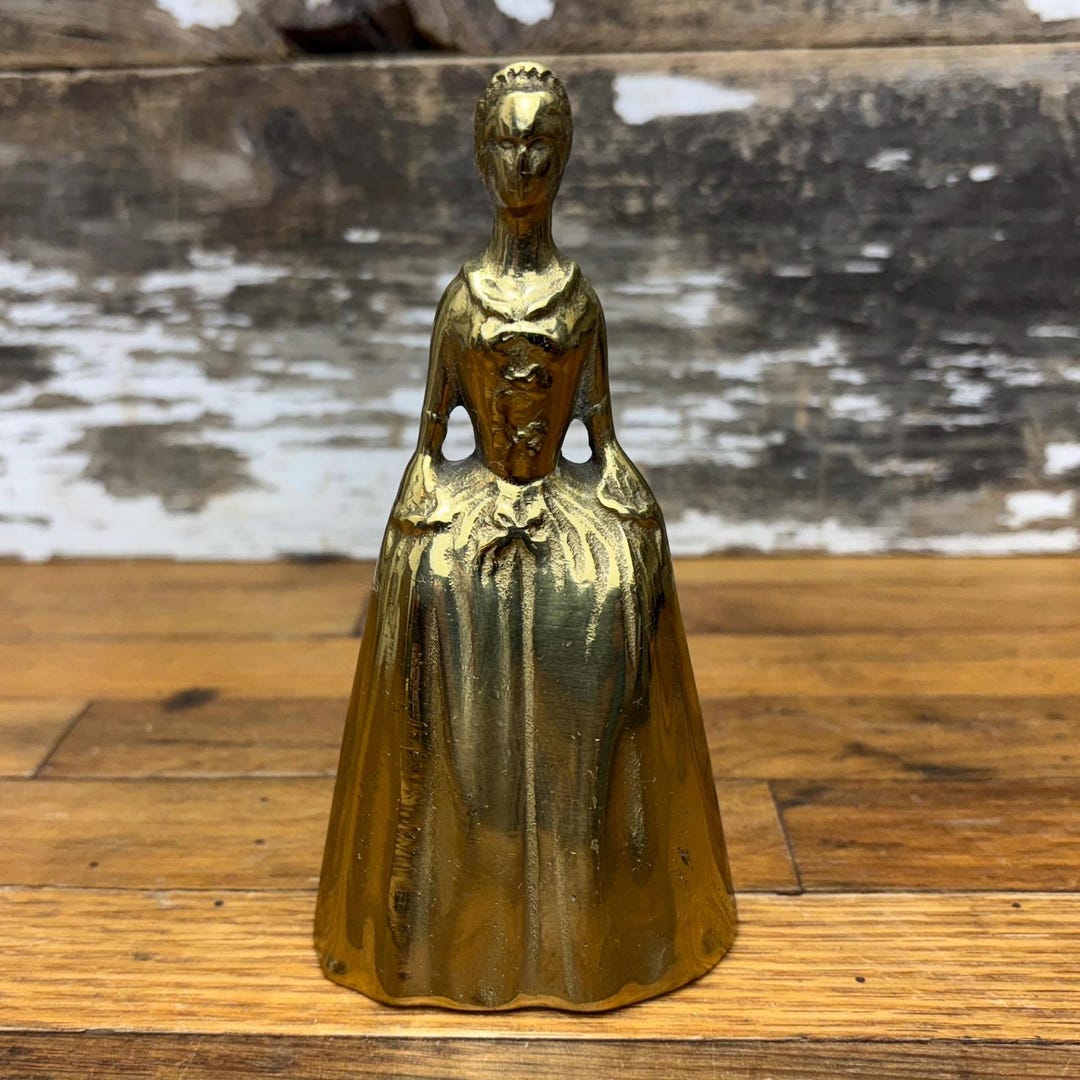 Virginia Metal Crafters Brass Bell - Colonial Williamsburg Woman - Etsy