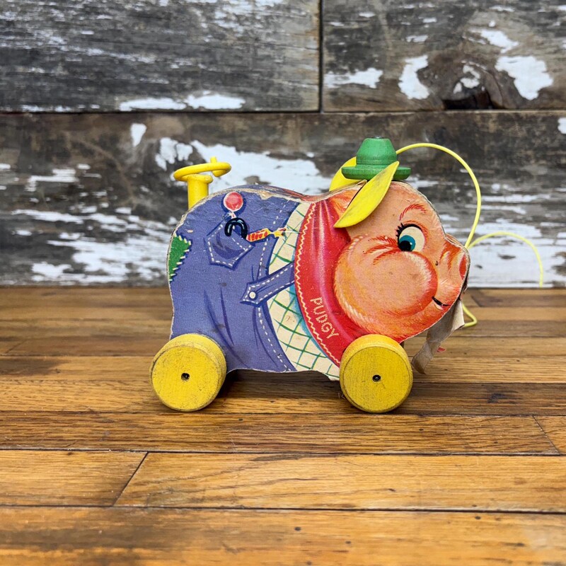Pig Pull Toy - Etsy