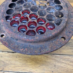 Vintage Do Ray Nobby Red Glass Reflector - Do Ray Lamp Co. - Do Ray ...