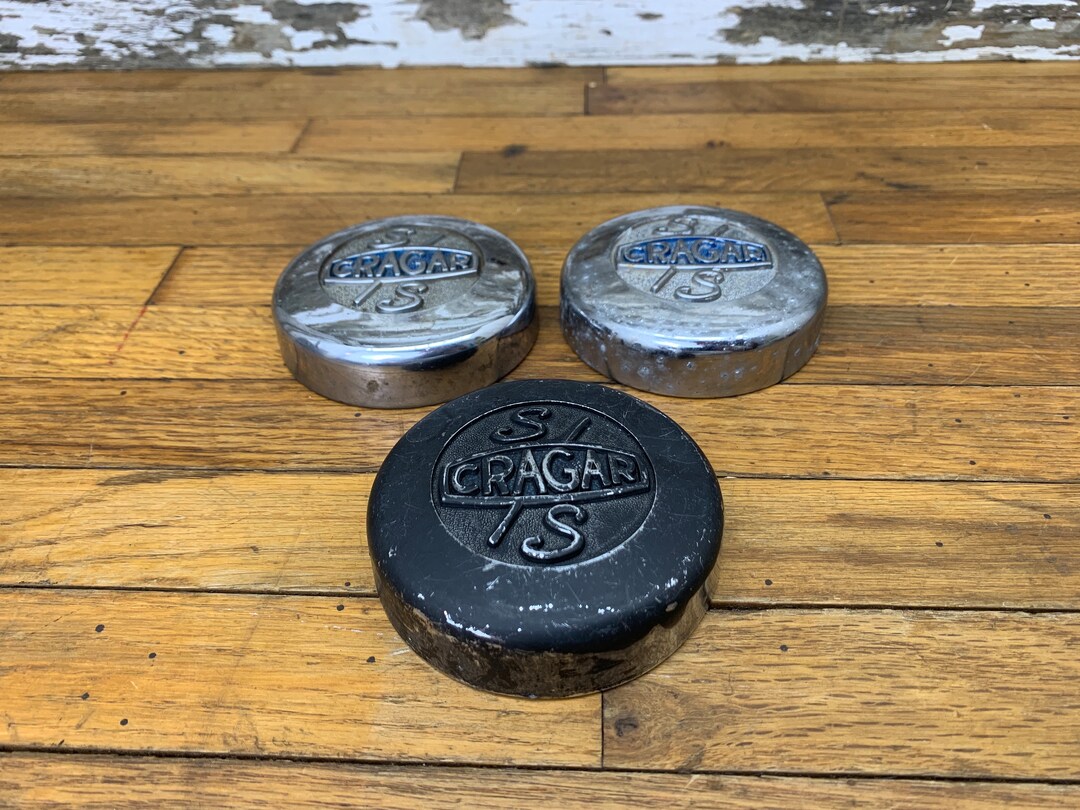 Vintage Cragar SS Center Caps OEM Matching Pair Painted Extra ...