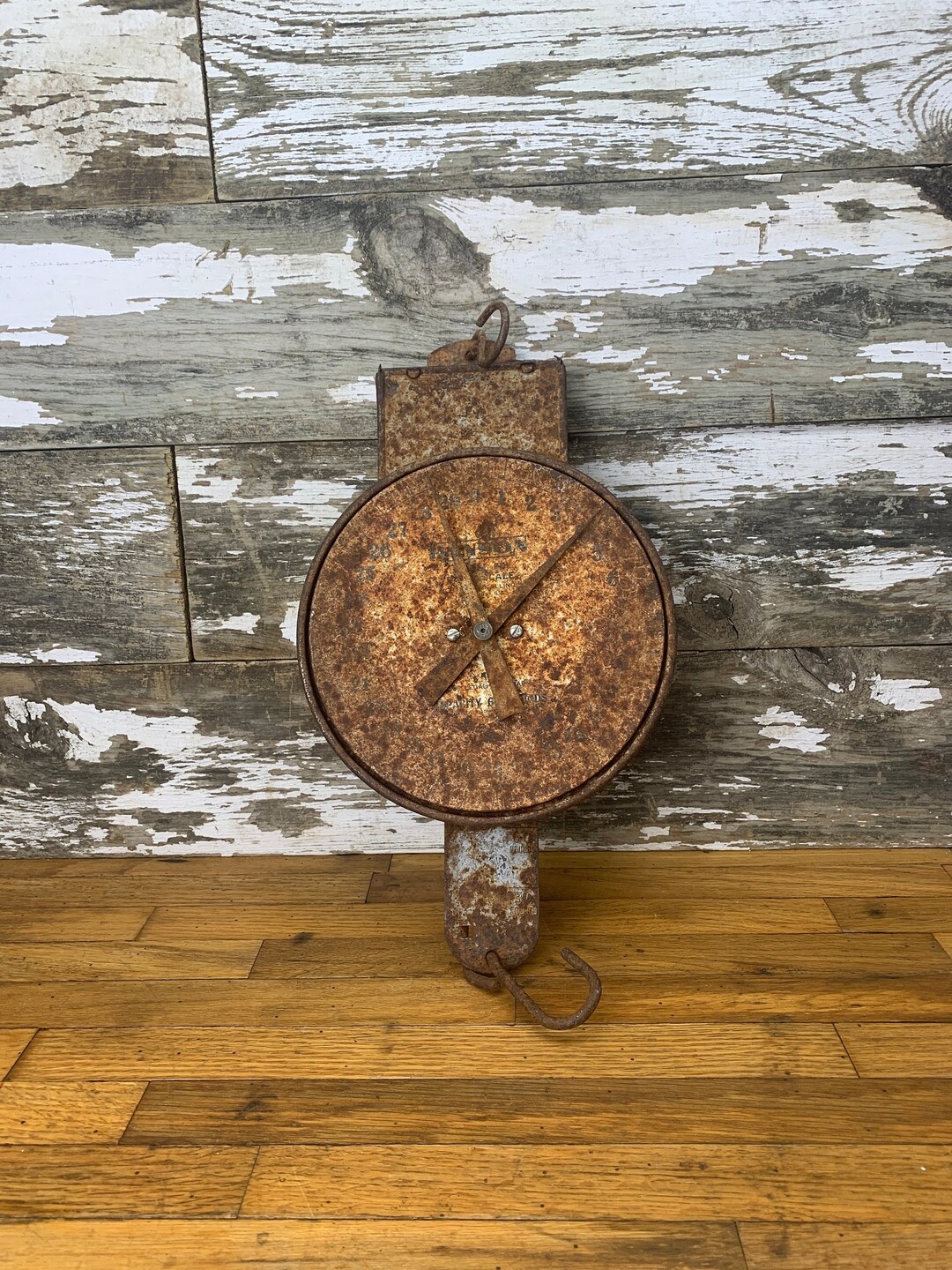 Rustic Metal Hanson 60lb Hanging Scale Vintage Hanging Scale Non ...