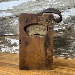 Antique Wooden Ohm Meter - Trouble Man’s Friend Electric Specialty Mfg ...