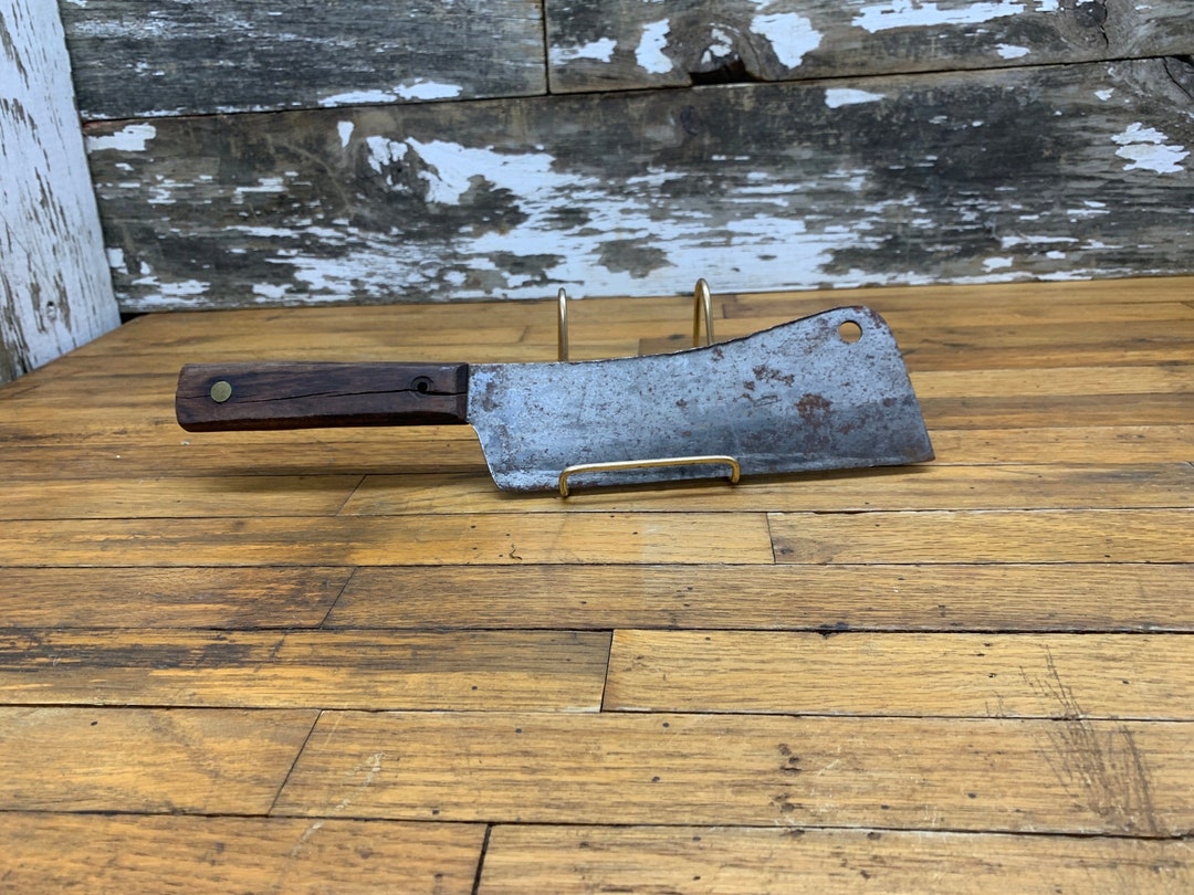 Vintage Kutmaster USA Meat Cleaver 7 Blade Rustic Meat Cleaver Rusty ...