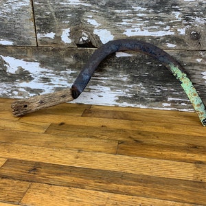 Vintage Sickle, Hand Scythe - Wood Handle, Weed Cutter, Grim Reaper ...