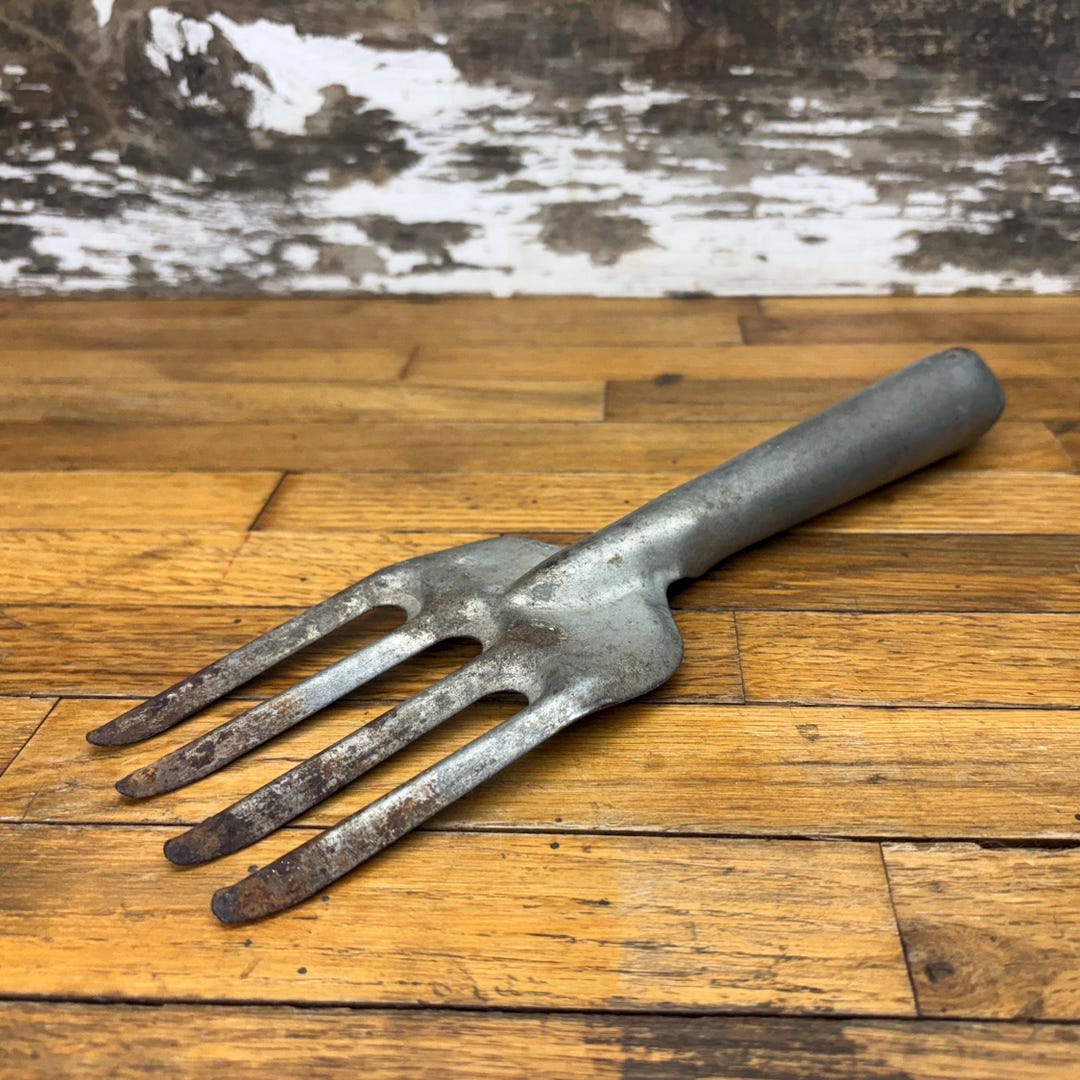 Vintage Aluminum Garden Planting Fork - Etsy