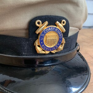 1960s US Coast Guard Auxiliary Uniform Hat With Postcard - Etsy