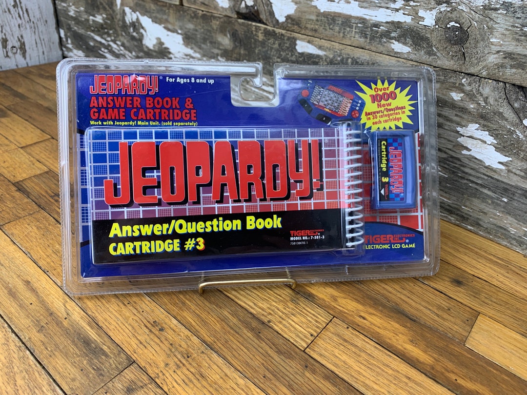 Vintage Jeopardy! Answer/question Book Cartridge #3 by Tiger ...