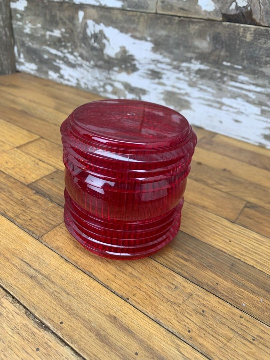 Vintage Red Plastic Railroad Signal Light Cover - 3.25" X 3.75 ...