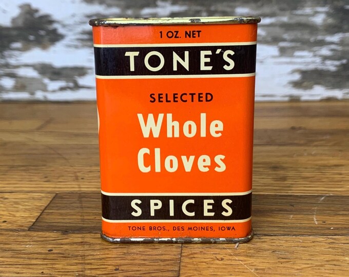 Vintage Tone’s Spices 1oz Selected Whole Cloves - Full! - Tone Bros ...
