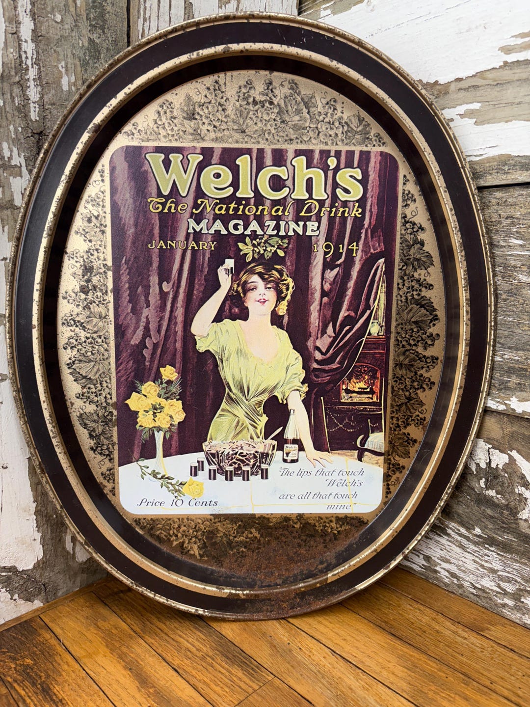 Vintage Welch’s Grape Juice Tray - 1970s Collectible Advertising ...