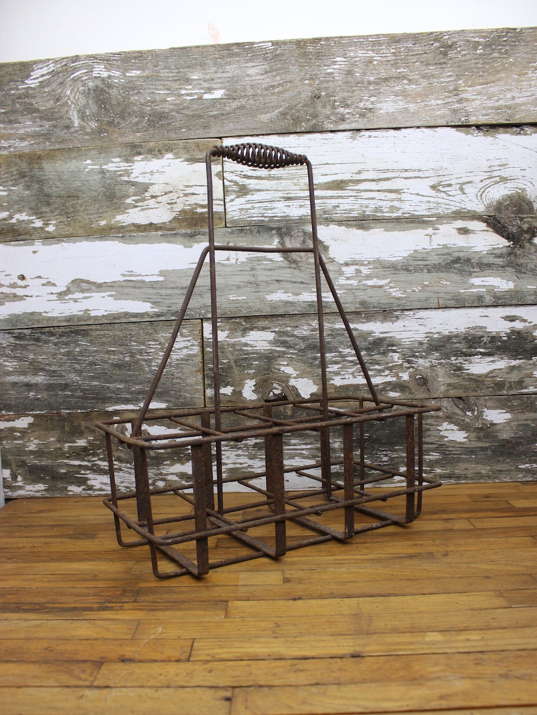 Vintage Standard Oil Bottle Carrier Gas Station Oil Bottle Caddy Metal ...