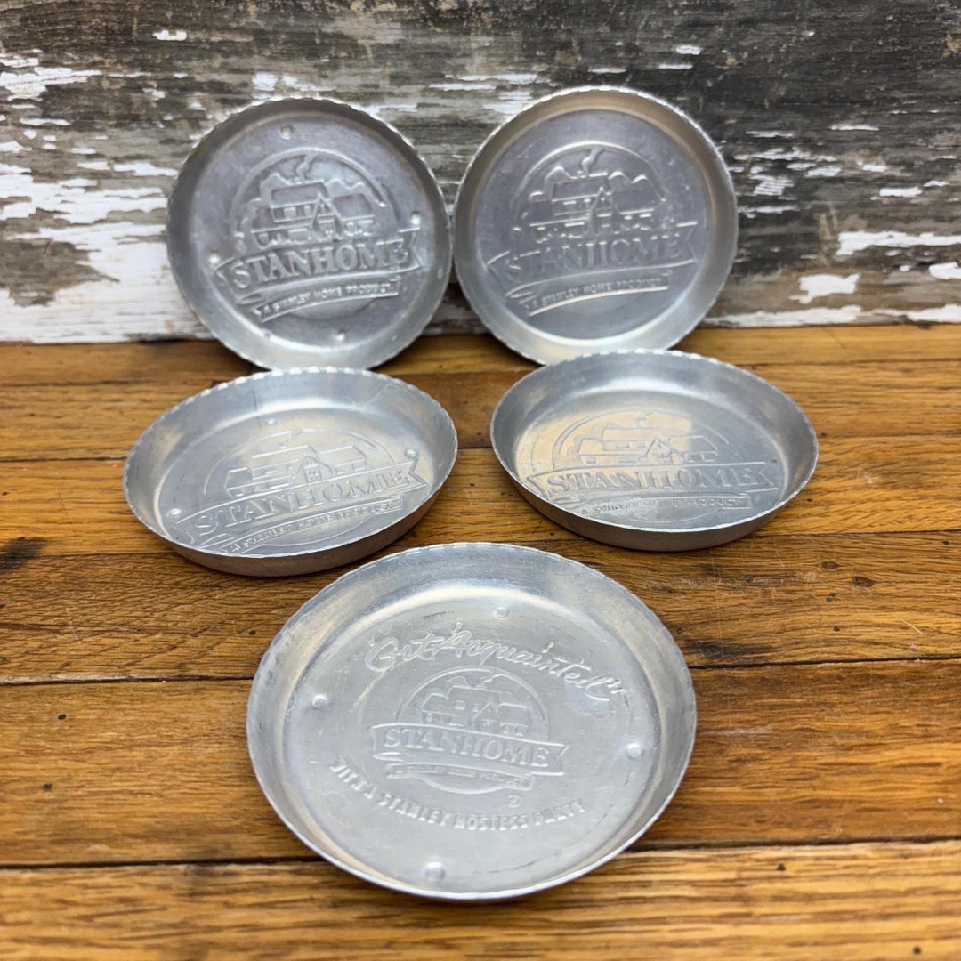 Vintage Stanhome Stanley Aluminum Coasters - Set of Five - A Stanhome ...