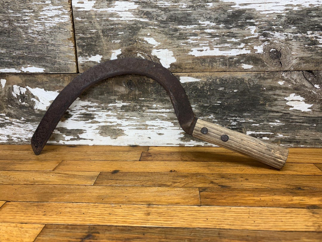 Vintage Sickle - Hand Scythe- Prop - Gardening - Farm Tool - Decoration ...