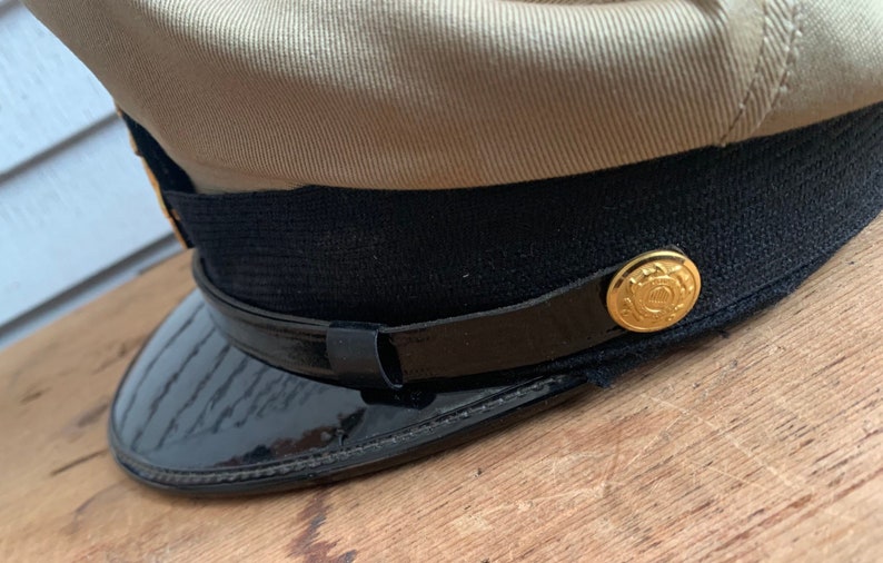 1960s US Coast Guard Auxiliary Uniform Hat With Postcard - Etsy