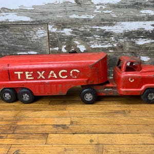 Buddy L Texaco Toy Truck - Antique Fuel Delivery Semi Tanker Truck and ...