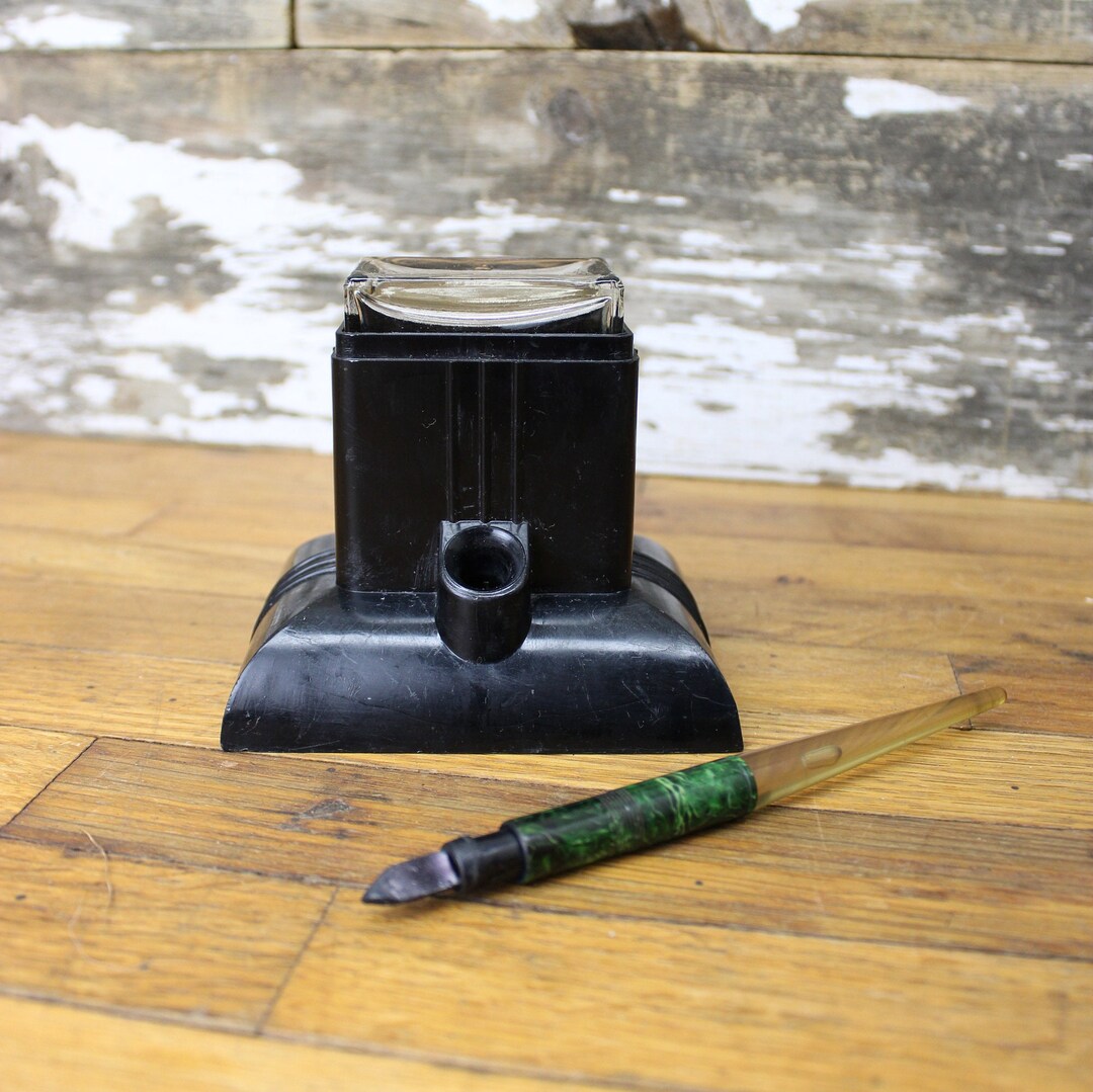 Vintage Art Deco Bakelite Inkwell With Dip Pen by Gregory - Etsy